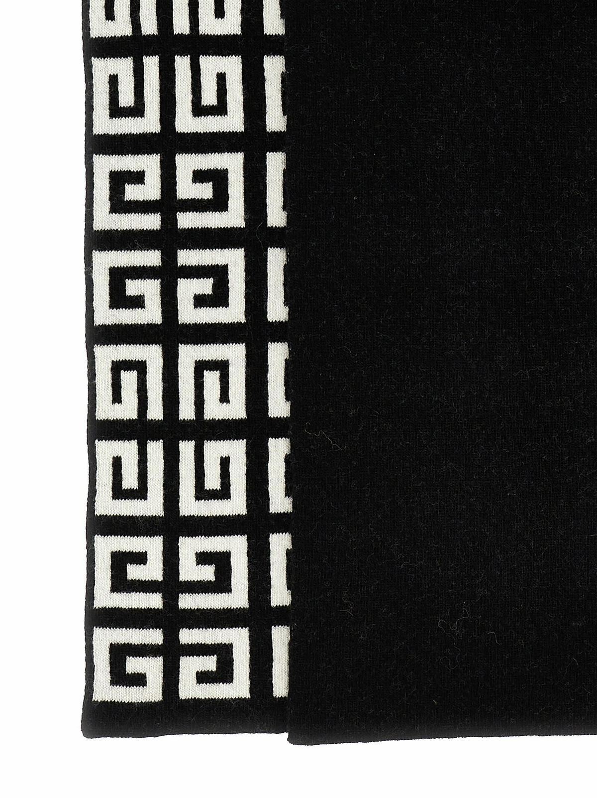 Givenchy 4g And Logo Wool And Cashmere Scarf Givenchy