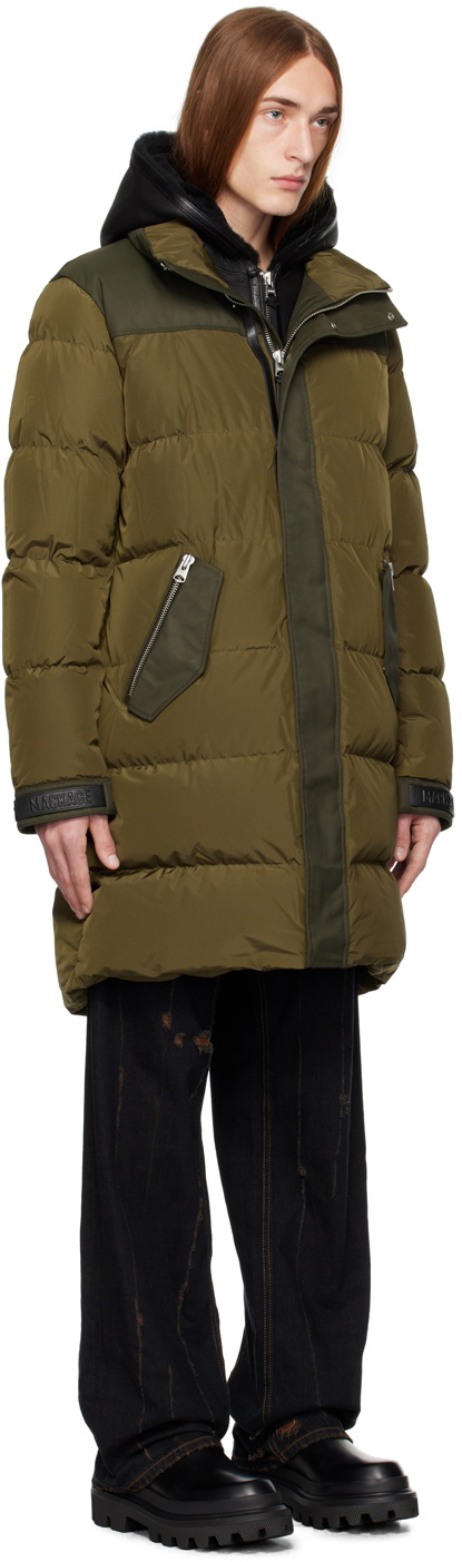 Mackage Khaki Reynold Down Coat Mackage