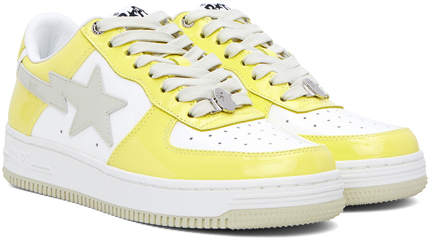 BAPE SSENSE Exclusive Yellow Sta Sneakers A Bathing Ape