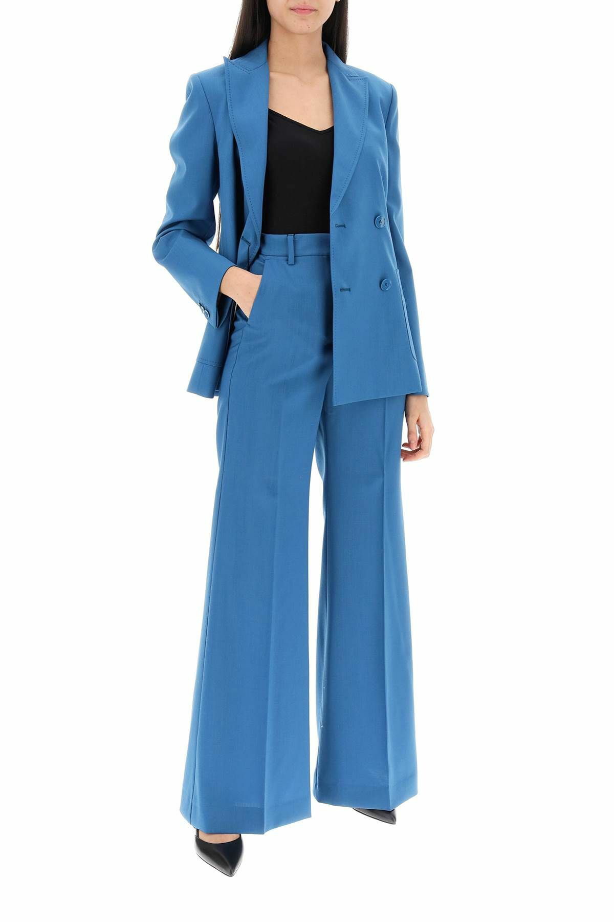 WEEKEND MAX MARA 'nervoso' double-breasted jacket in light wool Light ...