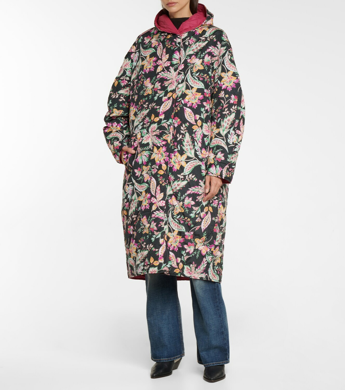 Marant Etoile Dean reversible floral raincoat Isabel Marant Etoile
