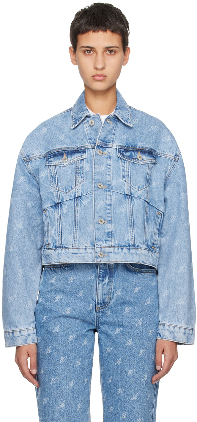 Axel Arigato Blue Signature Rome Denim Jacket Axel Arigato
