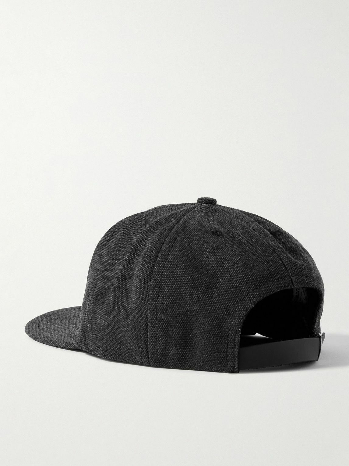 Brain Dead - Logo-Embroidered Washed Cotton-Canvas and Leather Baseball ...