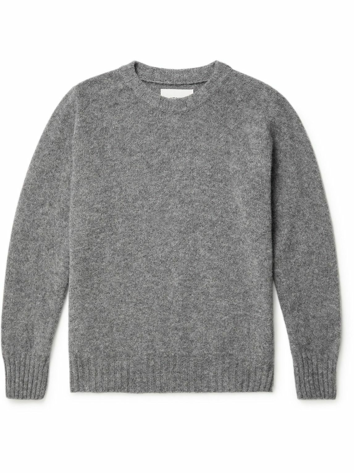 Kestin - Brushed Shetland Wool Sweater - Gray Kestin Hare