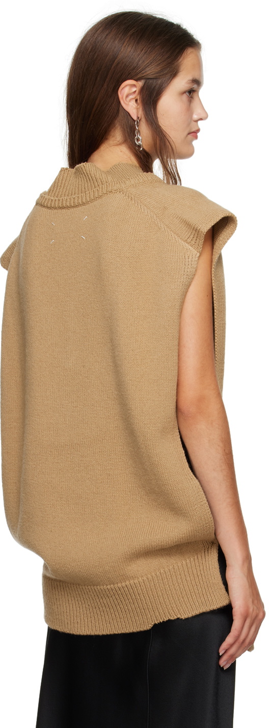 Maison Margiela Brown Layered Vest Maison Margiela