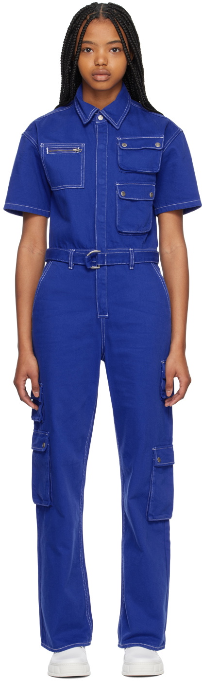 Ksubi Blue Relaxed Jumpsuit Ksubi