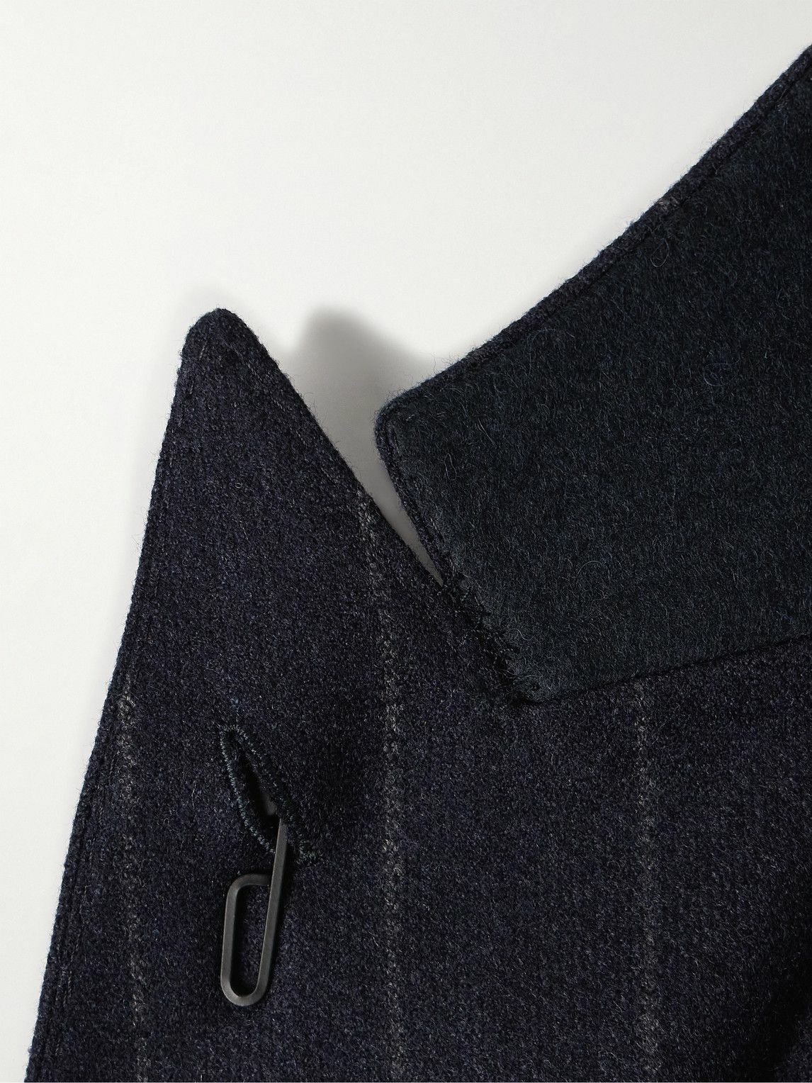 Lardini - Double-Breasted Pinstriped Wool and Cashmere-Blend Blazer ...