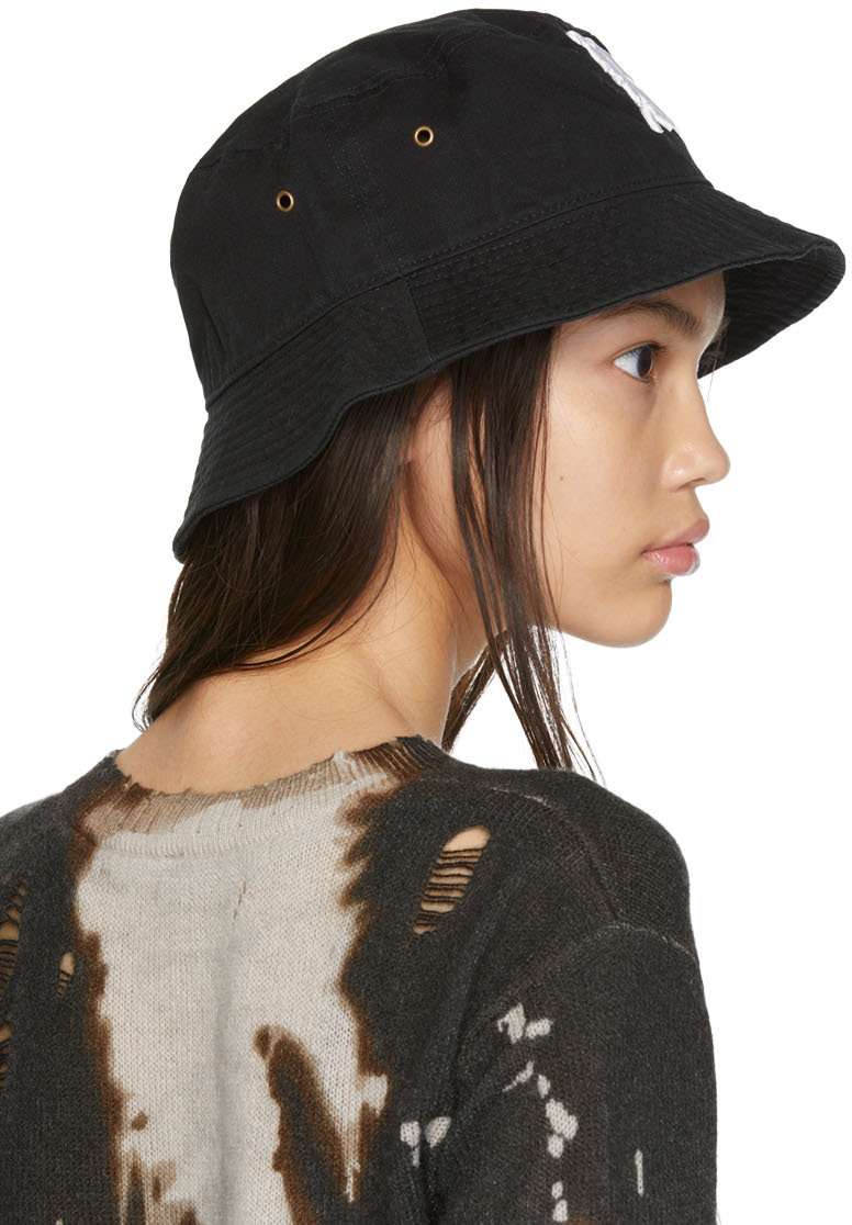 R13 Black Logo Bucket Hat R13