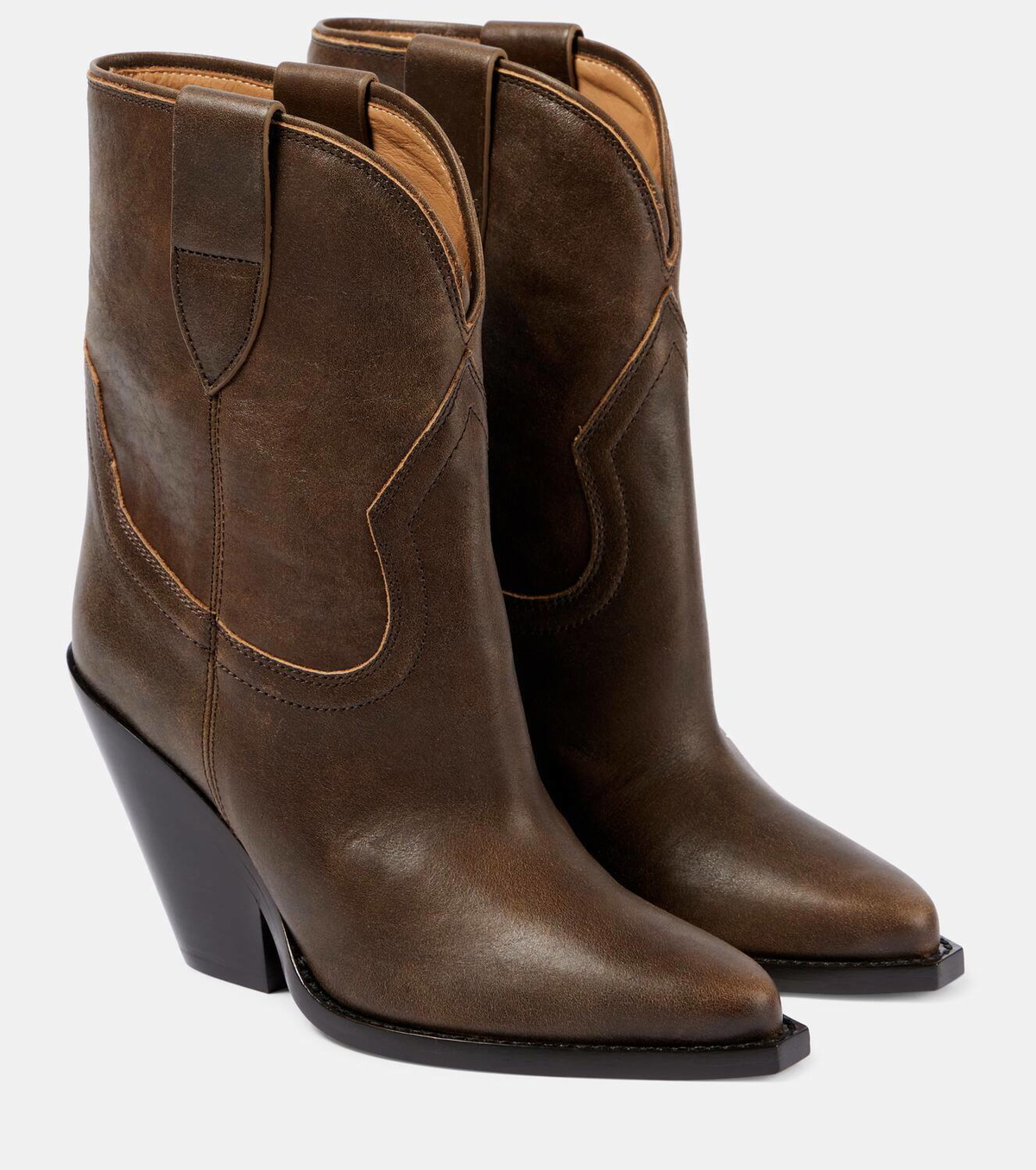 Isabel Marant Leyane leather cowboy boots Isabel Marant