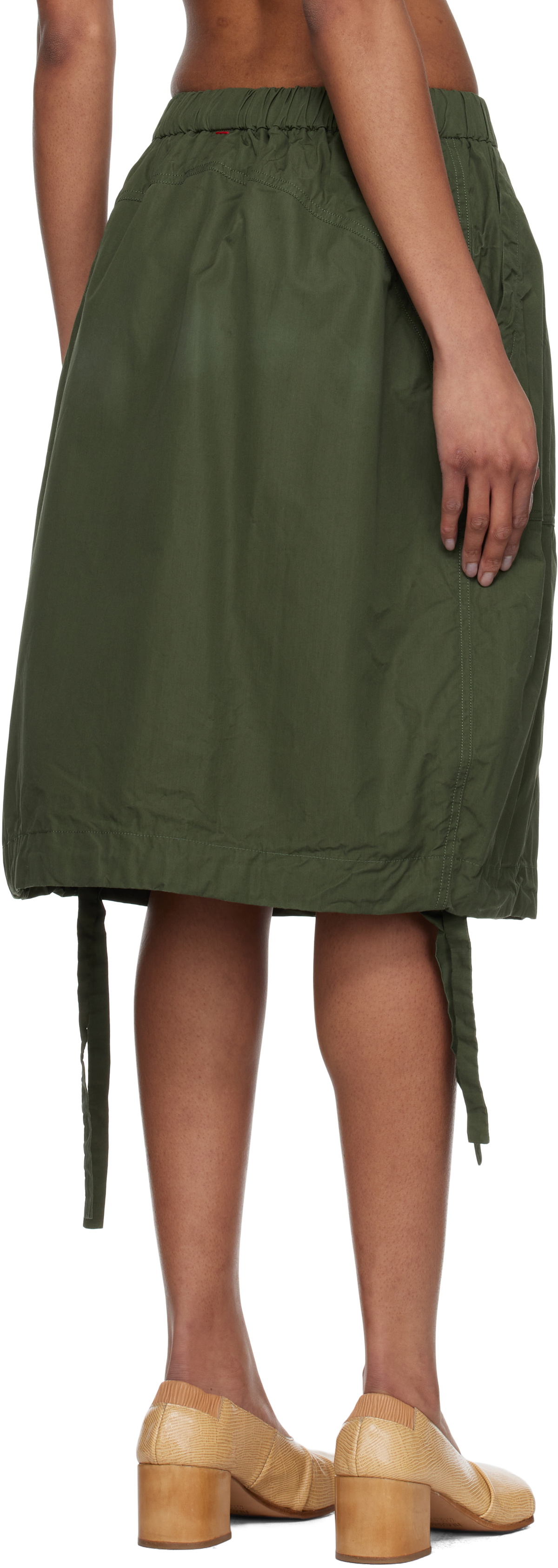 CASEY CASEY Khaki Balloon Midi Skirt CASEY CASEY