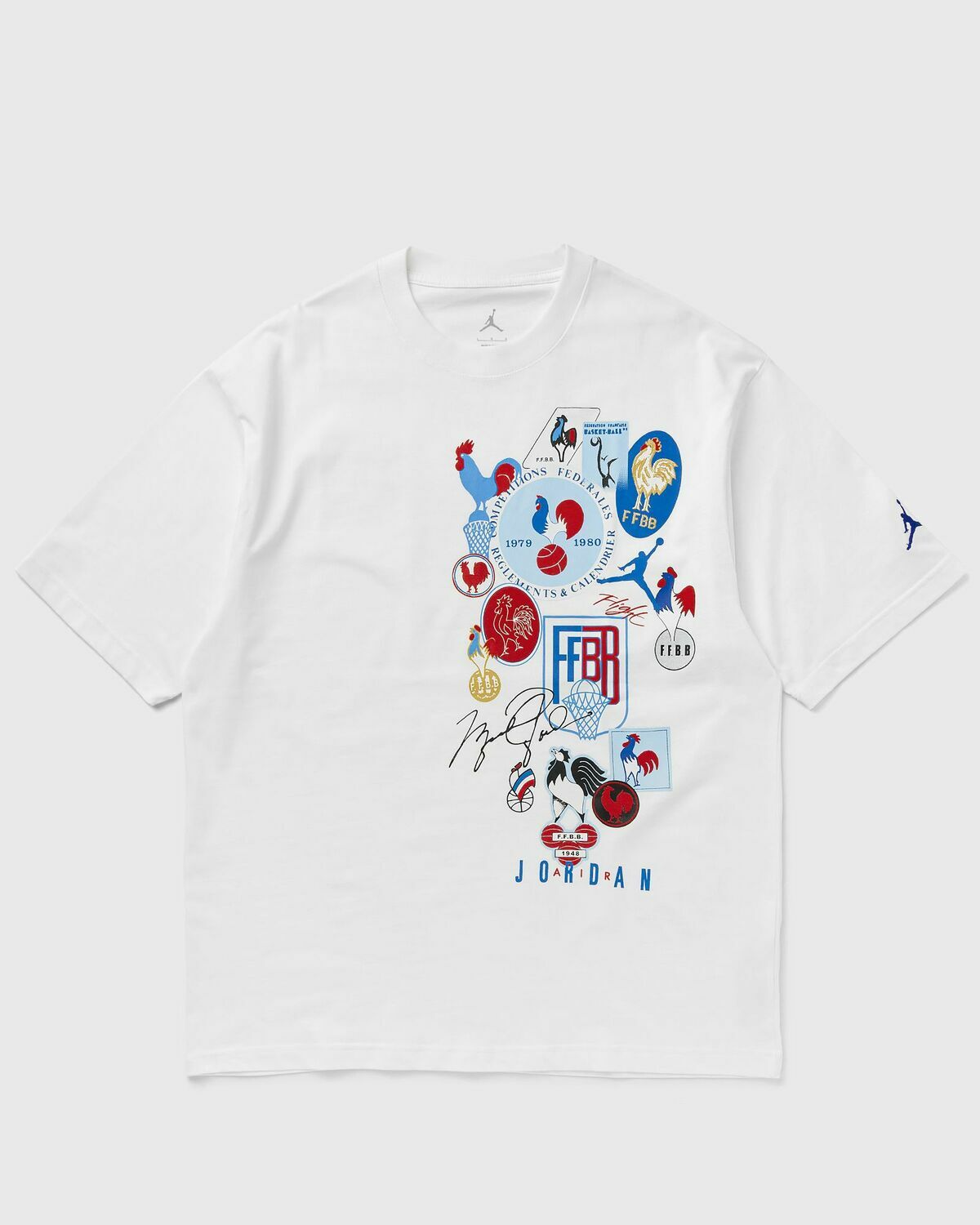 Jordan Jordan Sport X Fédération Française De Basketball Tee White ...