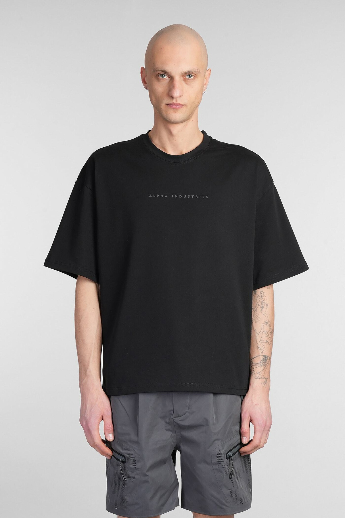 Alpha Industries Base T-shirt T-shirt In Black Cotton Alpha Industries
