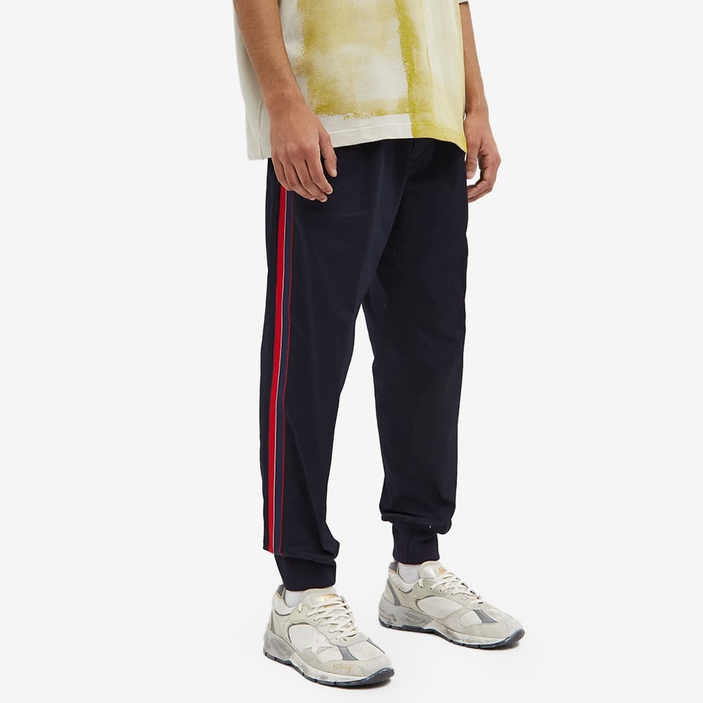 Moncler Men's Drawstring Side Striped Pants in Navy Moncler