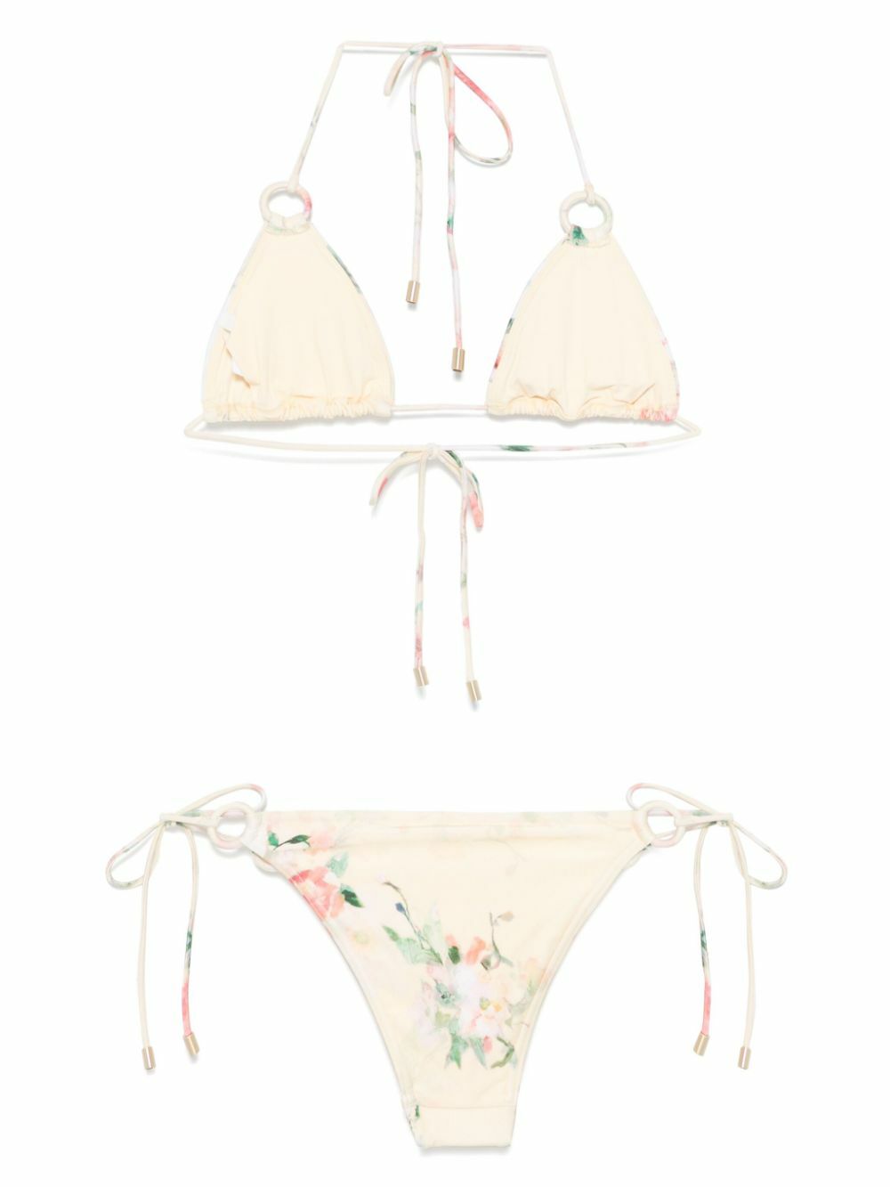 ZIMMERMANN Yellow Floral-Print Bikini Set Zimmermann