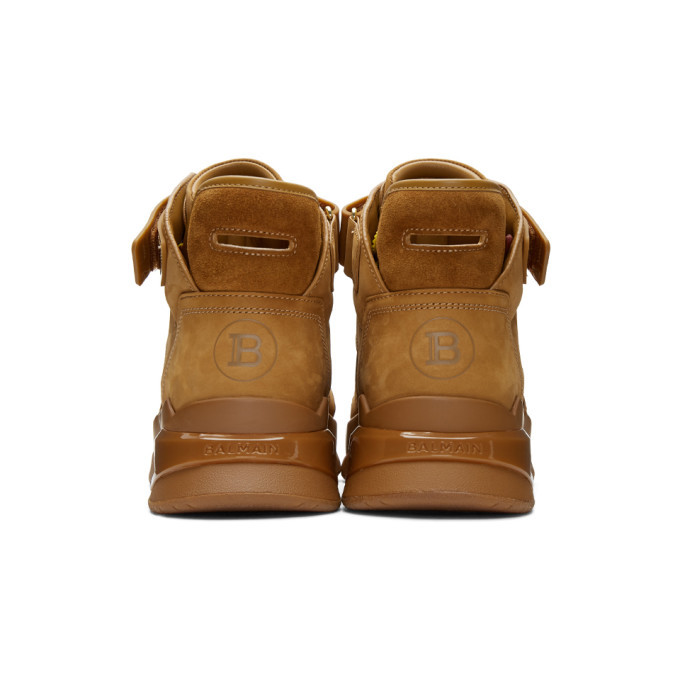 Balmain Brown B-Ball Sneakers Balmain