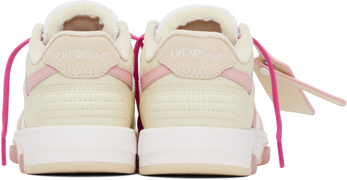 Off-White Pink & Beige Slim Out Of Office Sneakers Off-White