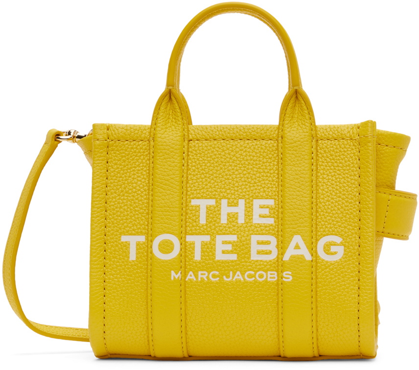 Marc Jacobs Yellow 'The Leather Mini' Tote Marc Jacobs