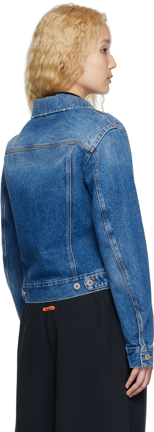 Heron Preston Blue Regular Denim Jacket Heron Preston