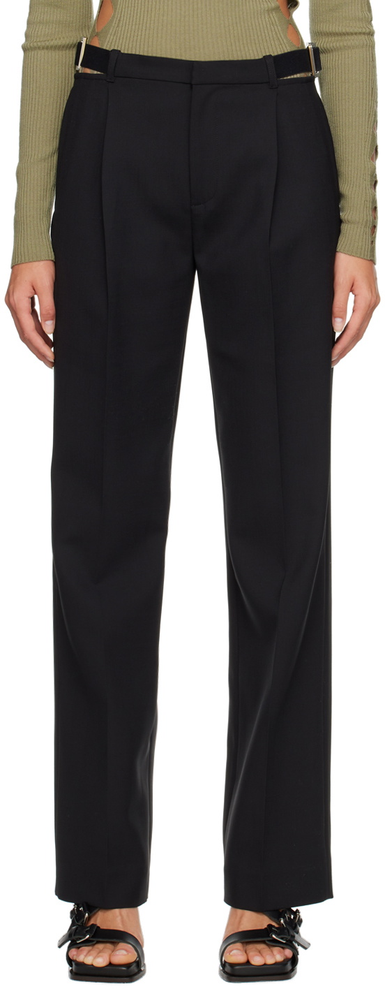 Dion Lee Black Safety Slider Trousers Dion Lee