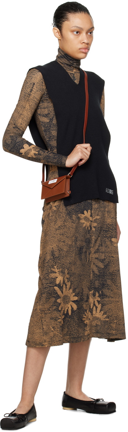 MM6 Maison Margiela Red Mini Triangle 6 Bag MM6 Maison Margiela