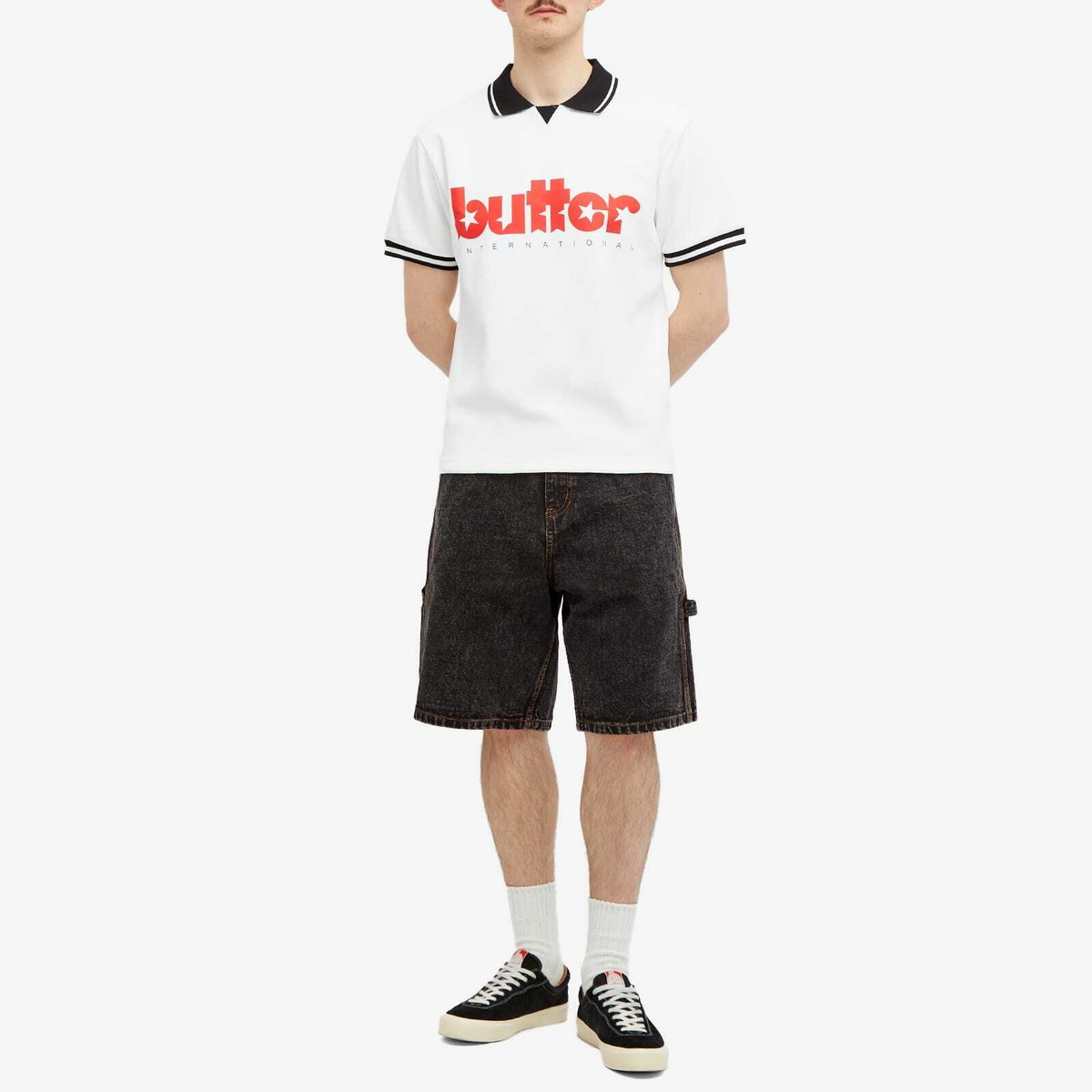 Butter Goods Men's Star Football Jersey in White Butter Goods