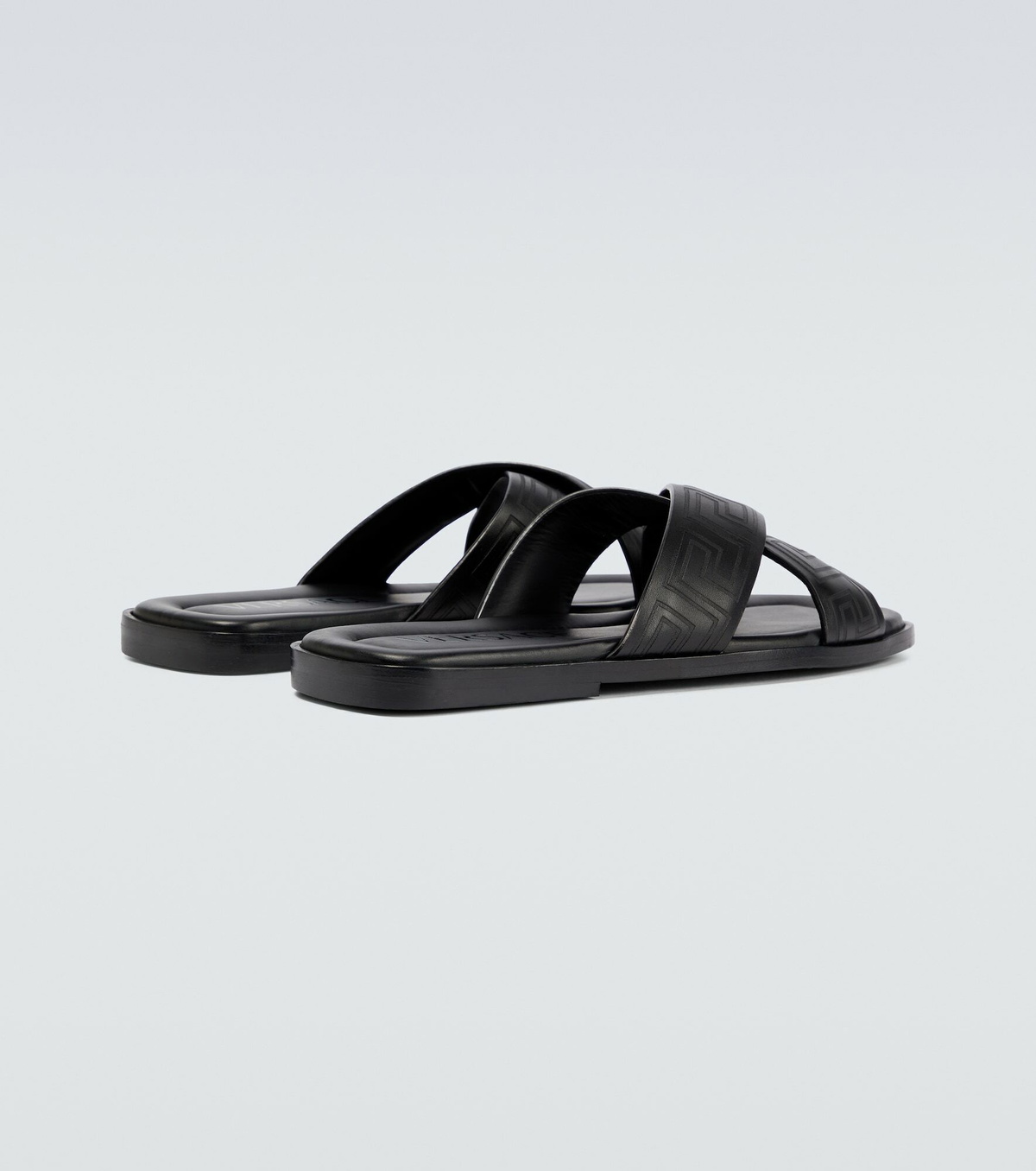 Versace - Greca leather slides Versace