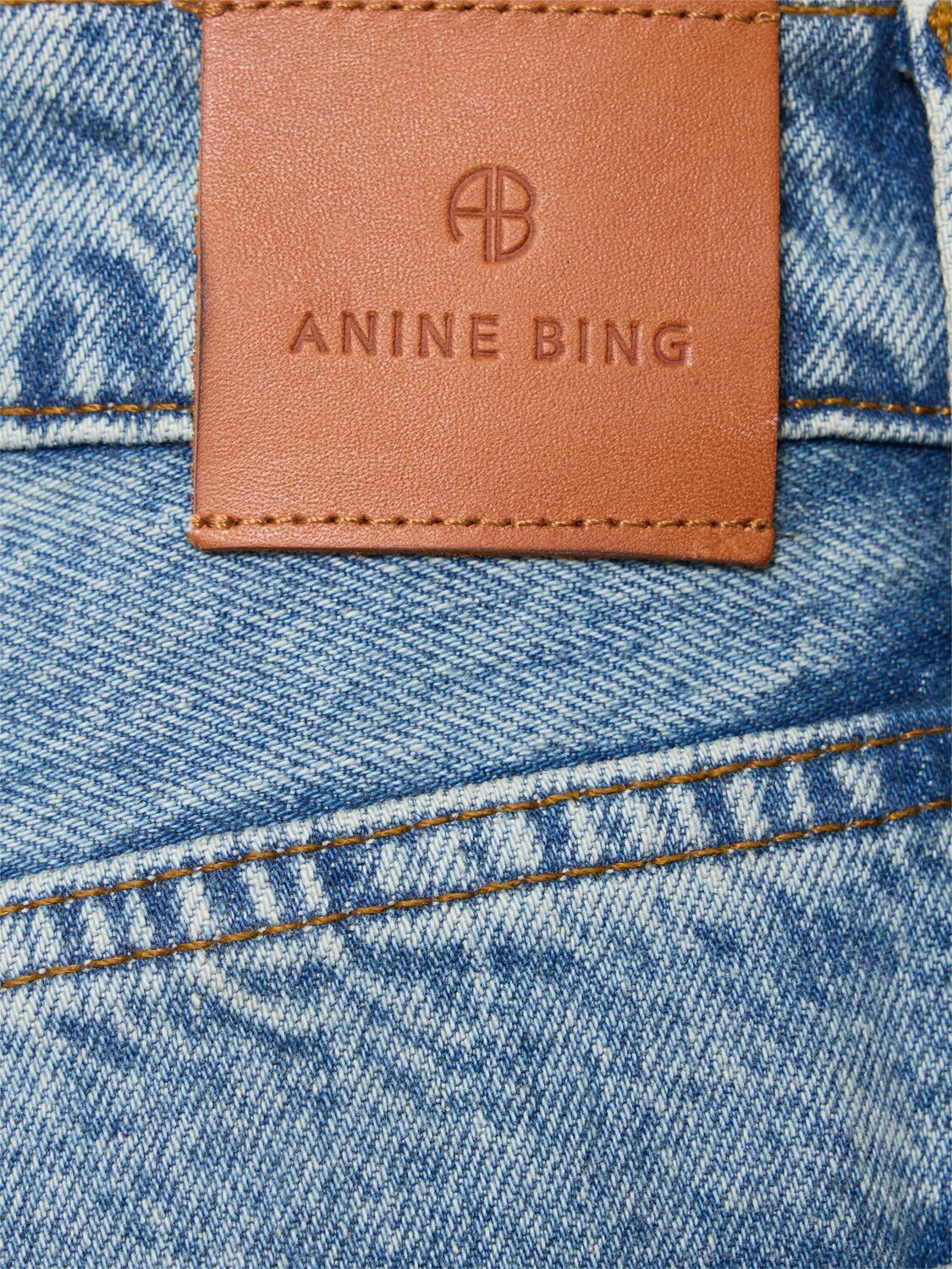 ANINE BING Benson High Rise Straight Jeans ANINE BING