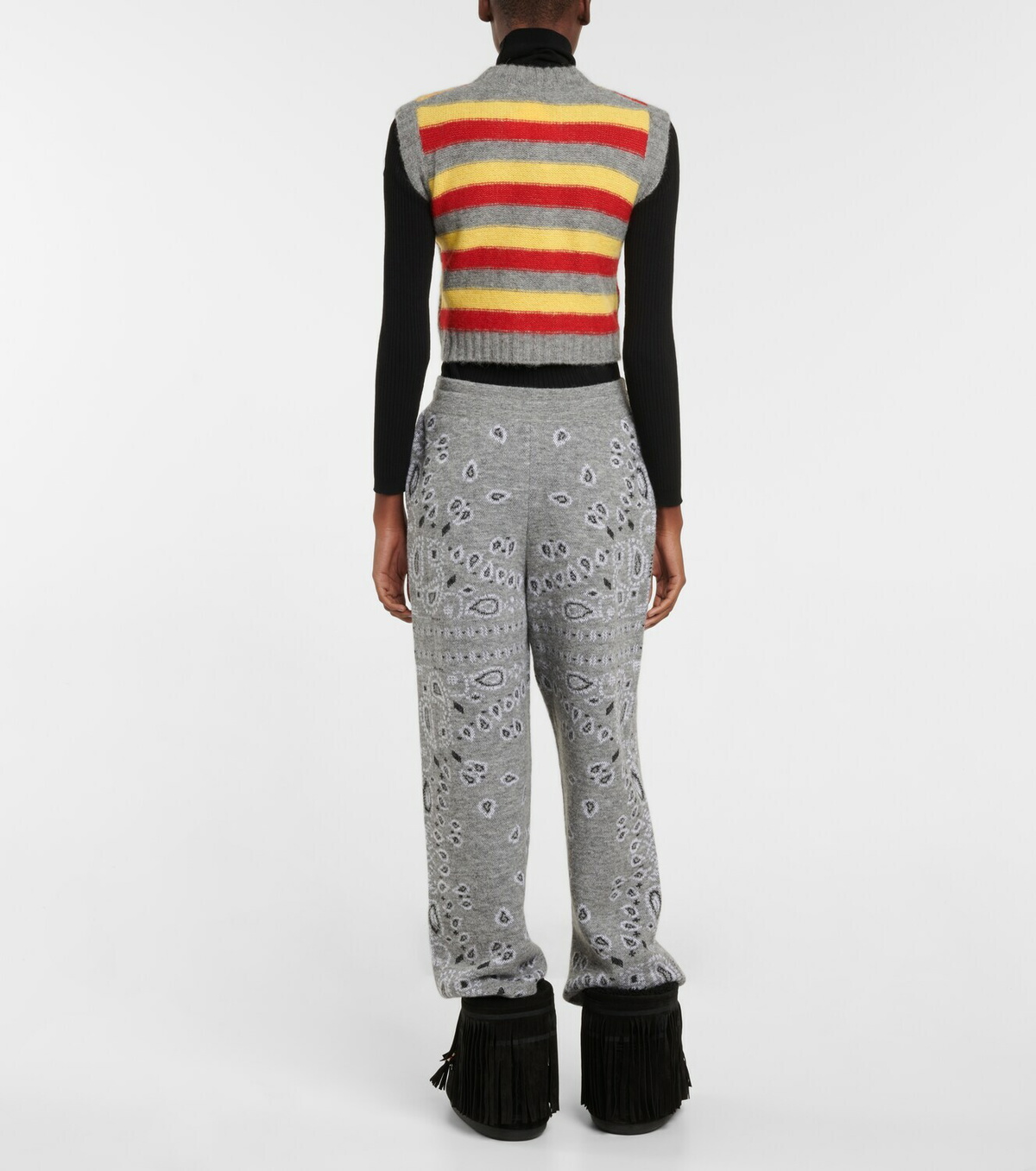 Alanui - Argyle wool-blend vest Alanui