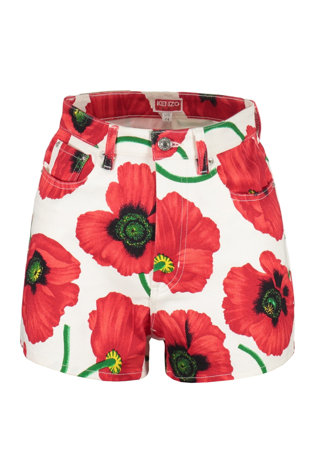 Kenzo High-rise Cut-off Denim Shorts Kenzo