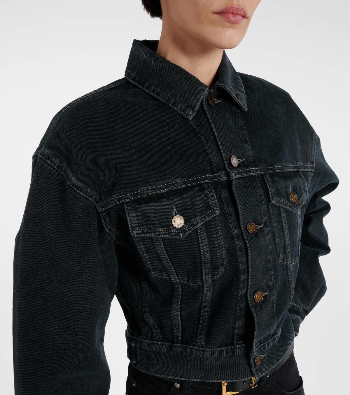 Saint Laurent Cropped denim jacket Saint Laurent
