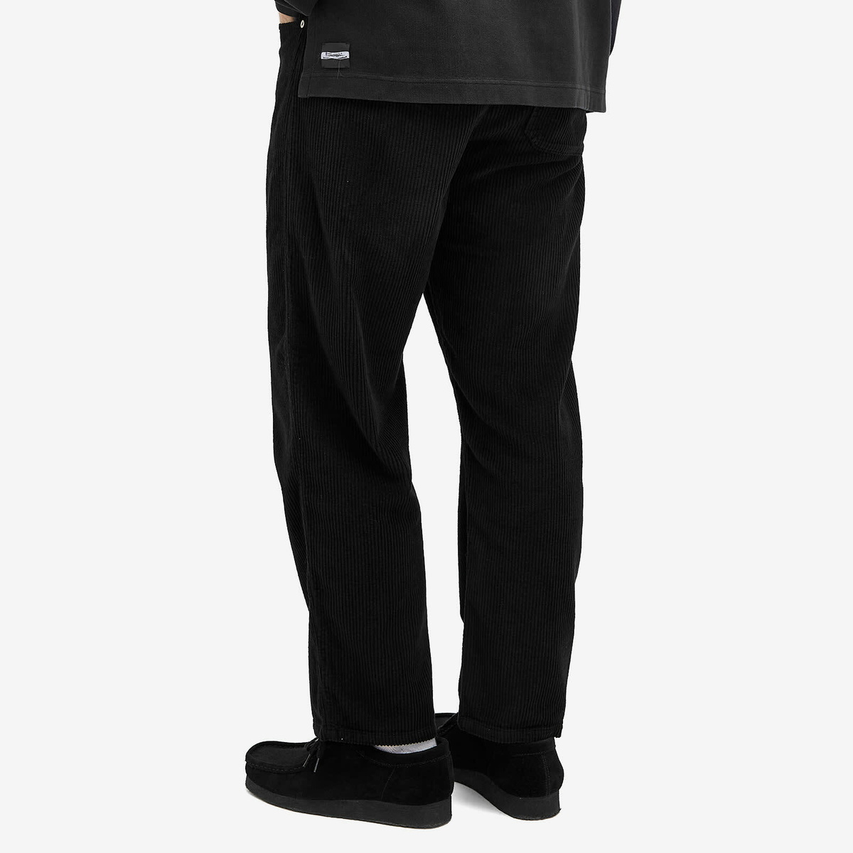 Folk Men's Barrel Leg Pants in Black Heavy Cord Folk