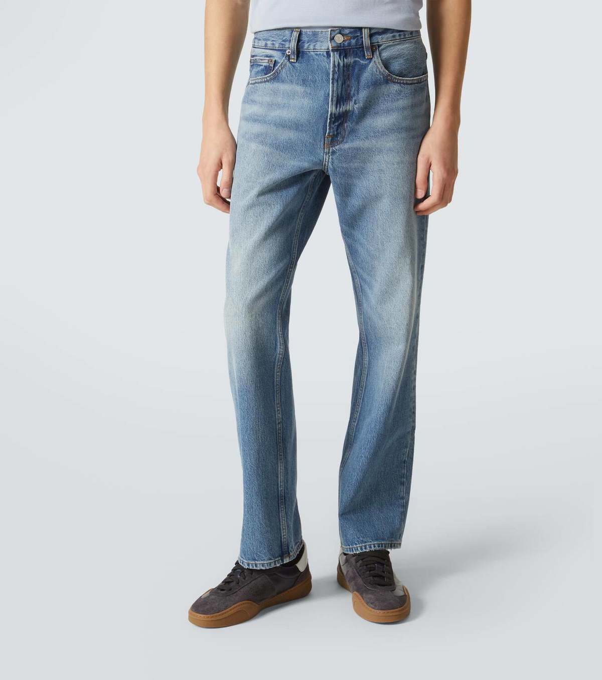 Frame Boxy Jean faded straight jeans Frame Denim