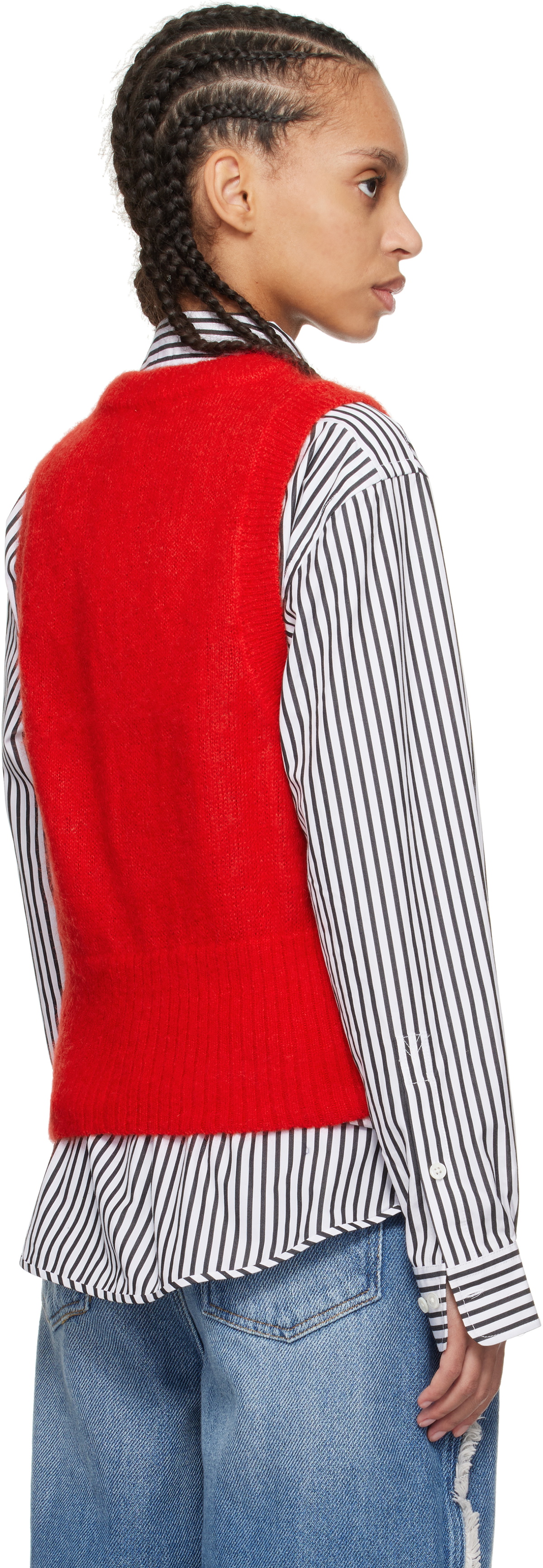 GANNI Red Tie String Vest GANNI