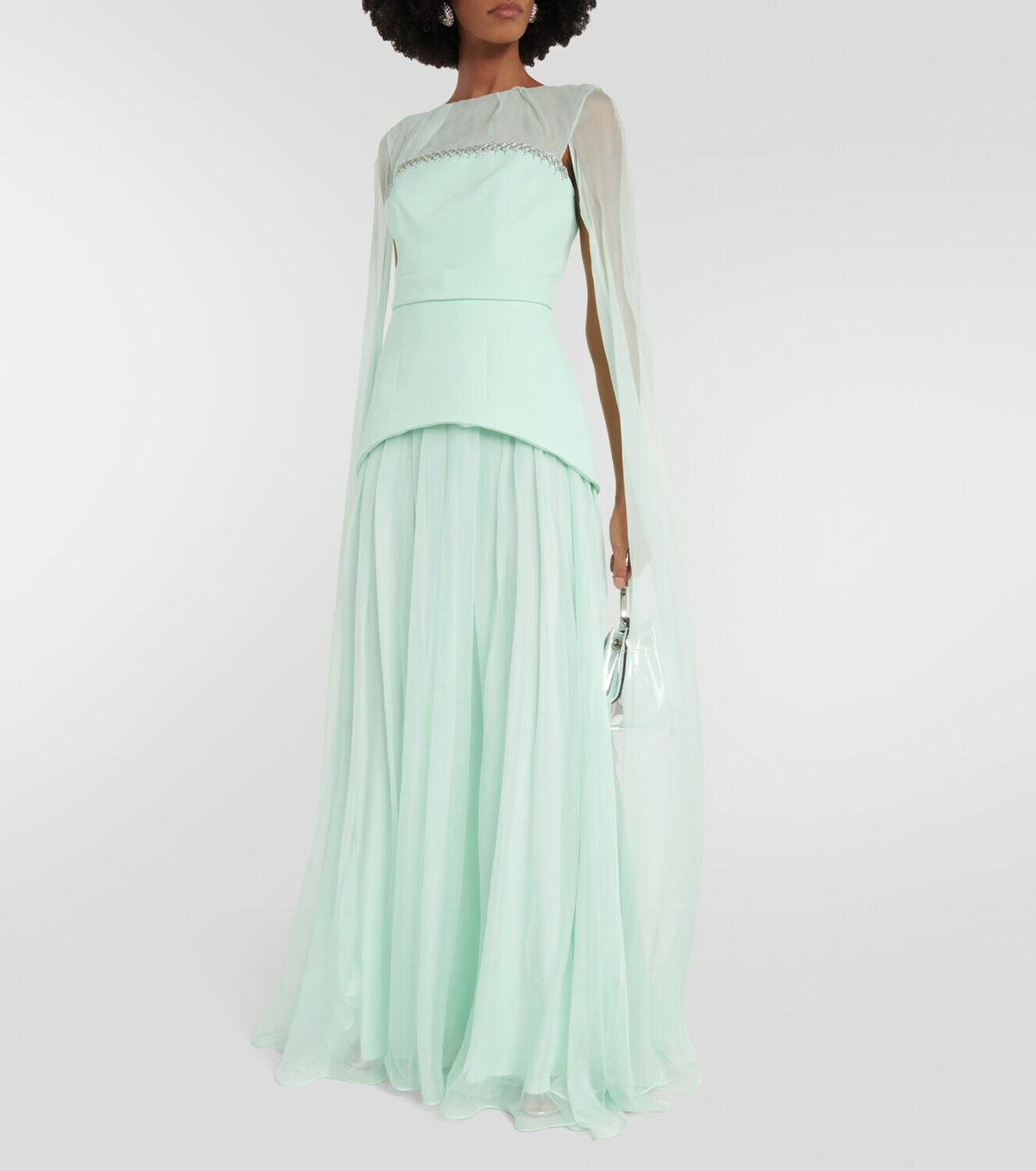 Safiyaa Gloria Brook embellished crêpe gown Safiyaa