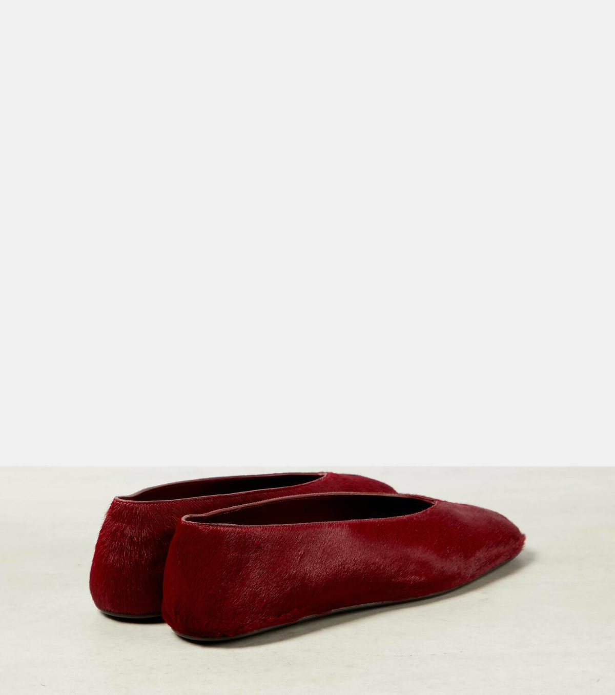 The Row Eva Two calf hair ballet flats The Row