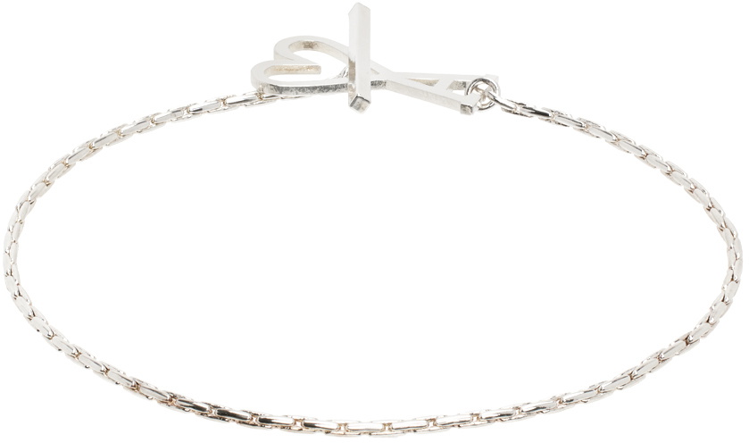AMI Paris Silver Ami de Cœur Chain Bracelet AMI