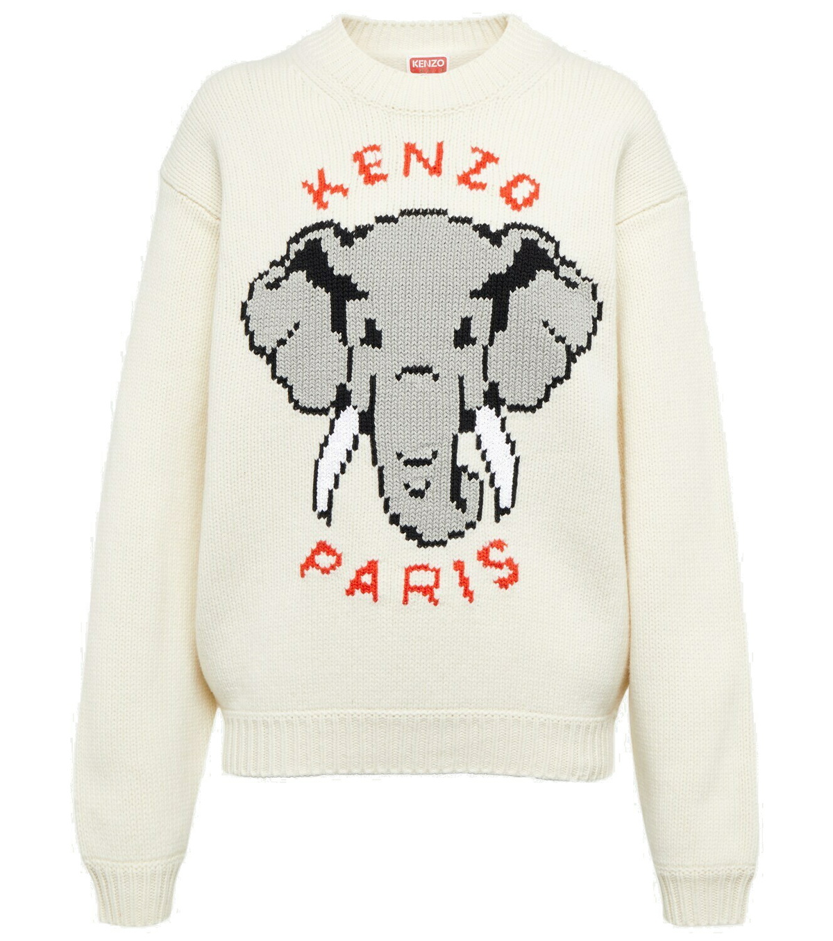 Kenzo - Jacquard wool-blend sweater Kenzo