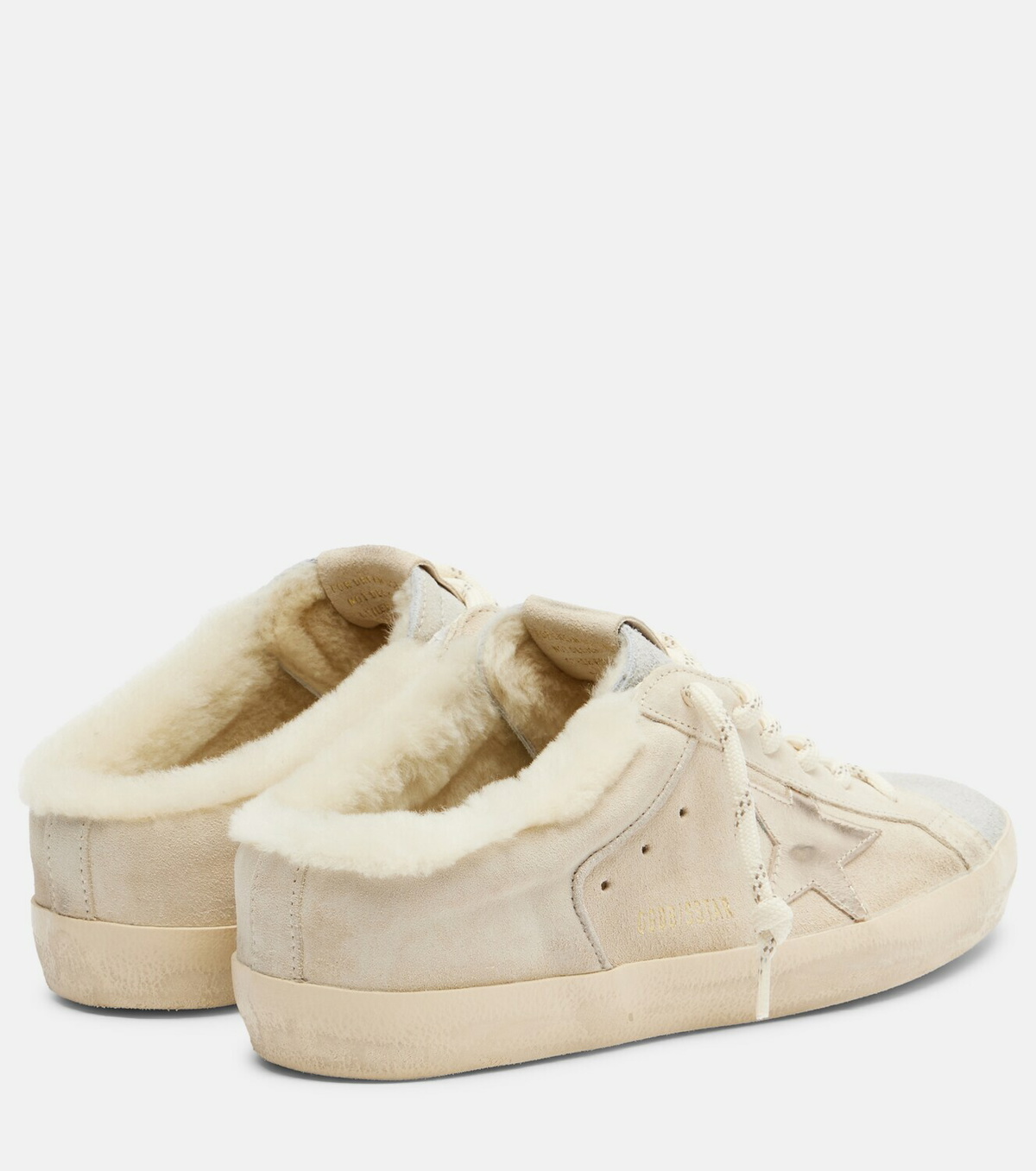 Golden Goose Super-Star shearling-lined suede sneakers Golden Goose ...