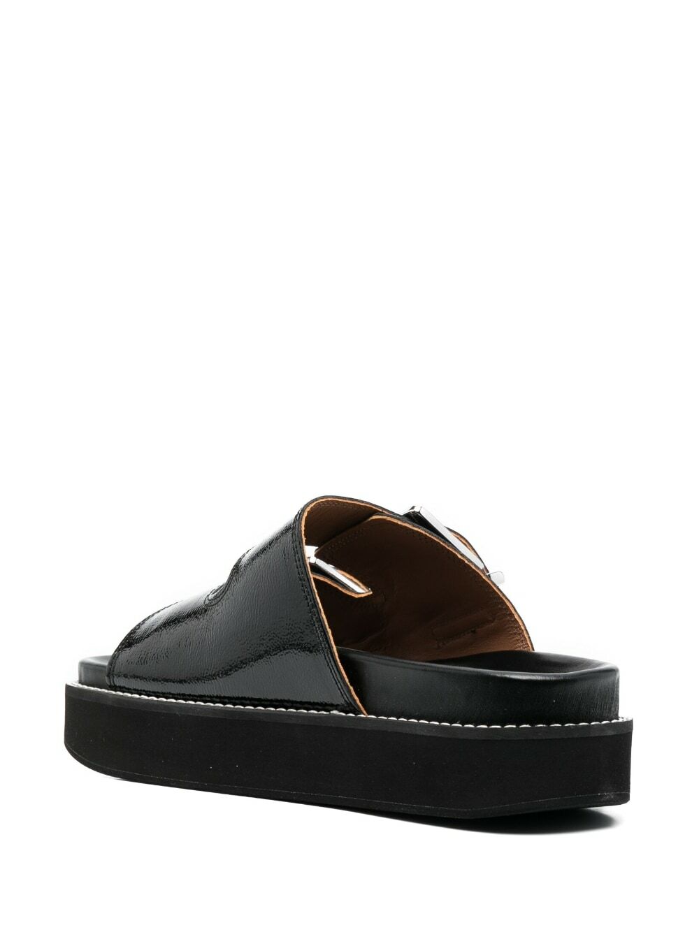 GANNI - Leather Chunky Sandals GANNI