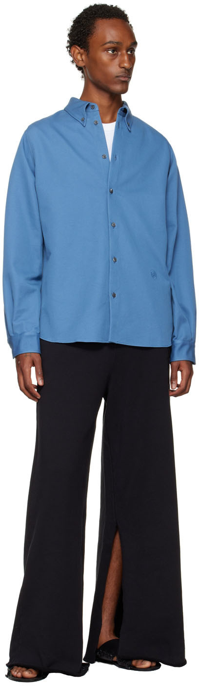 MM6 Maison Margiela Black Split Lounge Pants MM6 Maison Margiela