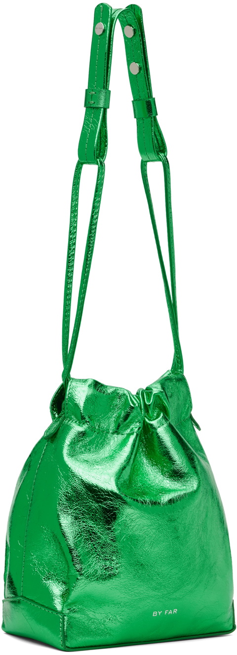 BY FAR Green Mons Metallic Bag By Far