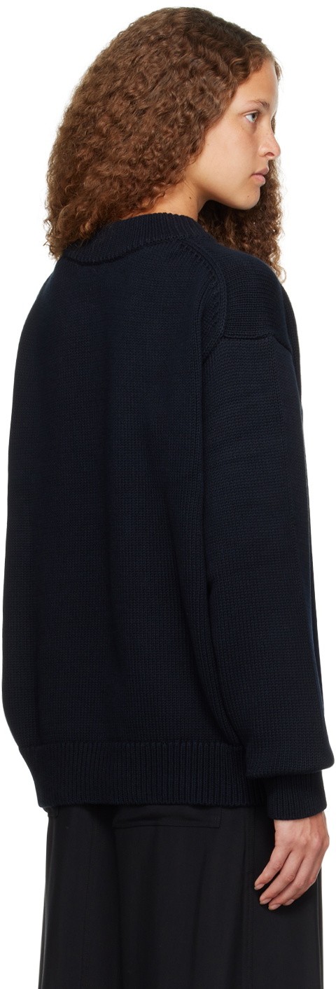 Studio Nicholson Navy Senjo Sweater Studio Nicholson