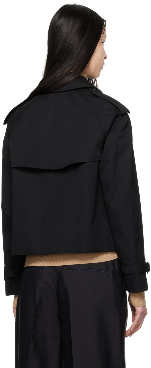 Burberry Black Cropped Jacket Burberry
