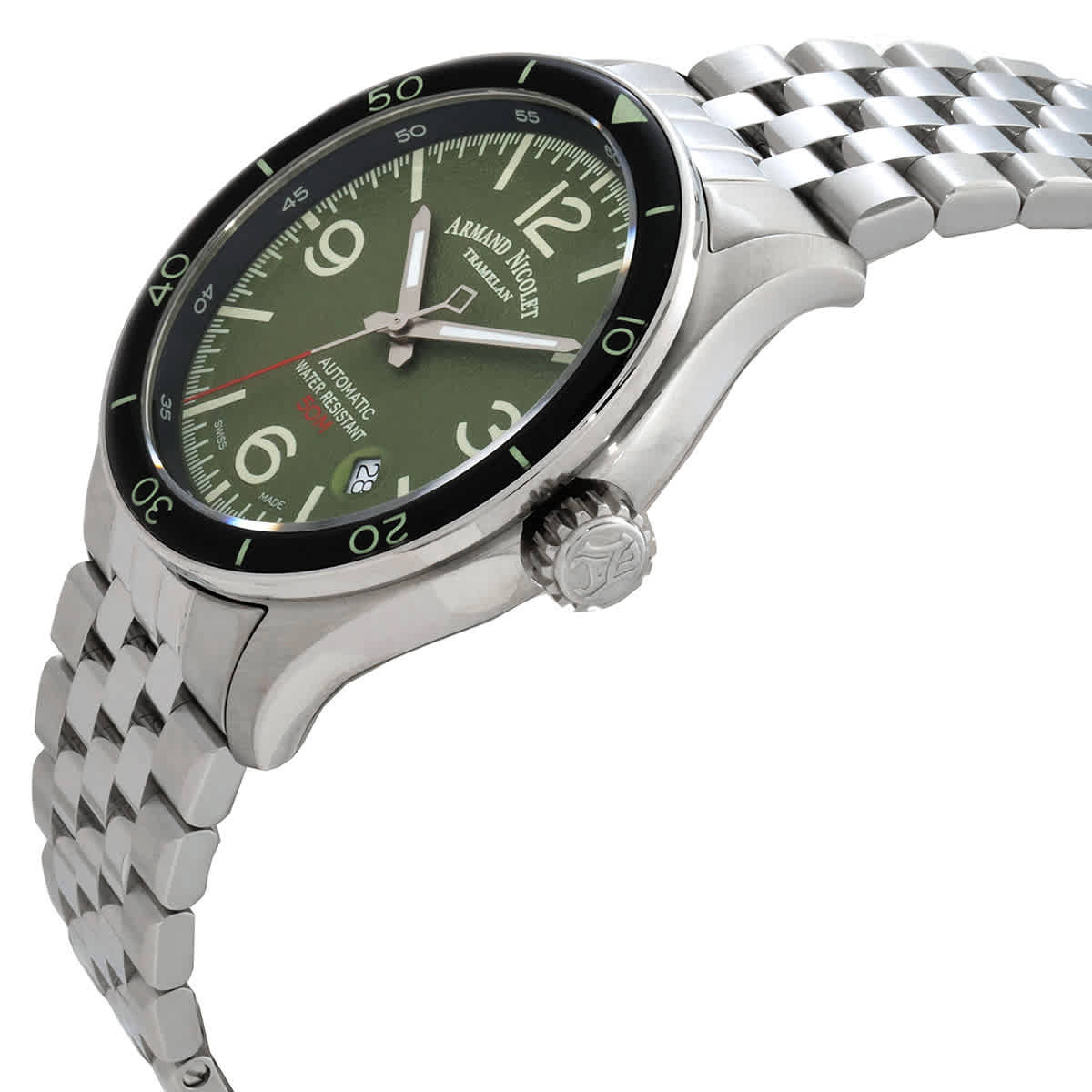 Armand Nicolet M2H Automatic Green Dial Mens Watch A740HNA-VR-BMA22740A ...