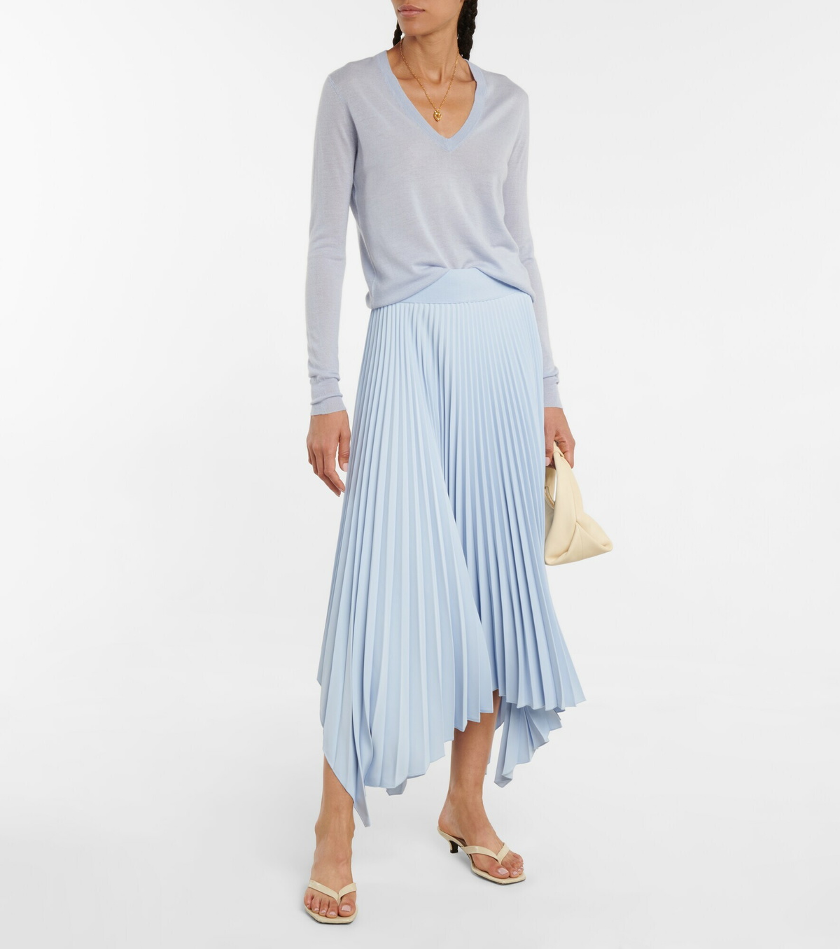 Joseph - Ade pleated crêpe midi skirt Joseph