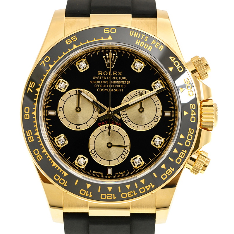Rolex Daytona Chronograph Automatic Diamond Black Dial Mens Watch ...