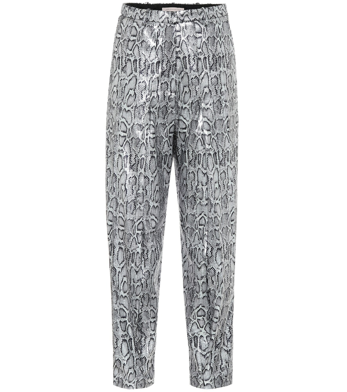 Christopher Kane - Snake-effect high-rise pants Christopher Kane