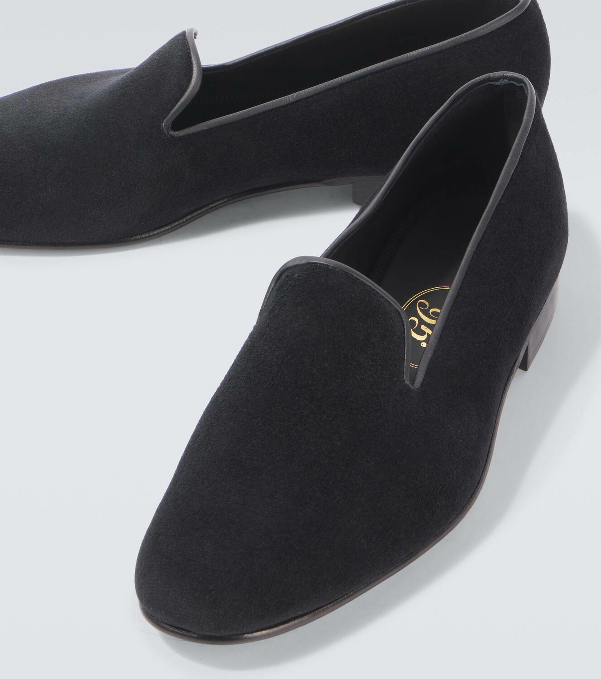 George Cleverley Albert velvet loafers George Cleverley