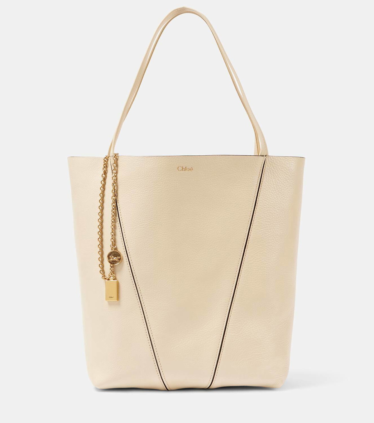 Chloé Chloé Spin large leather tote bag Chloe