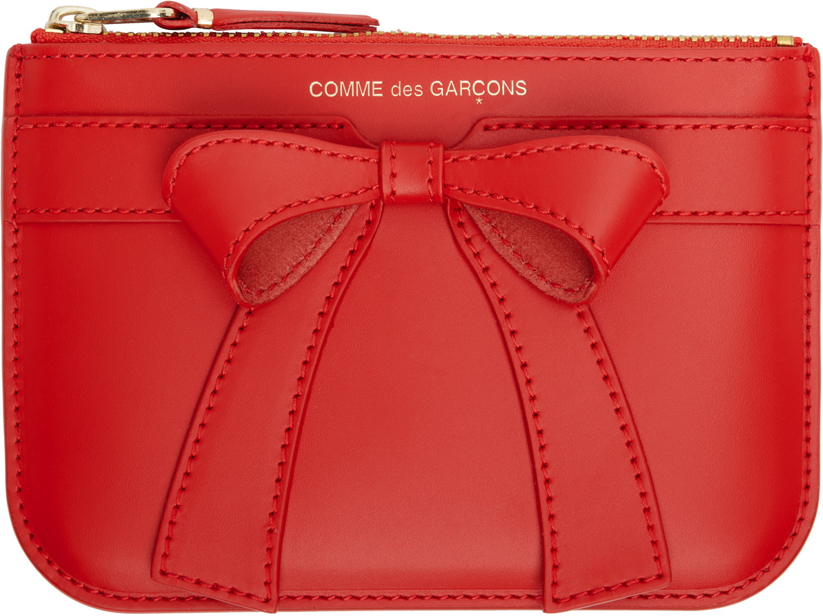 COMME des GARÇONS WALLETS Red Big Bow Wallet Comme des Garcons Wallets